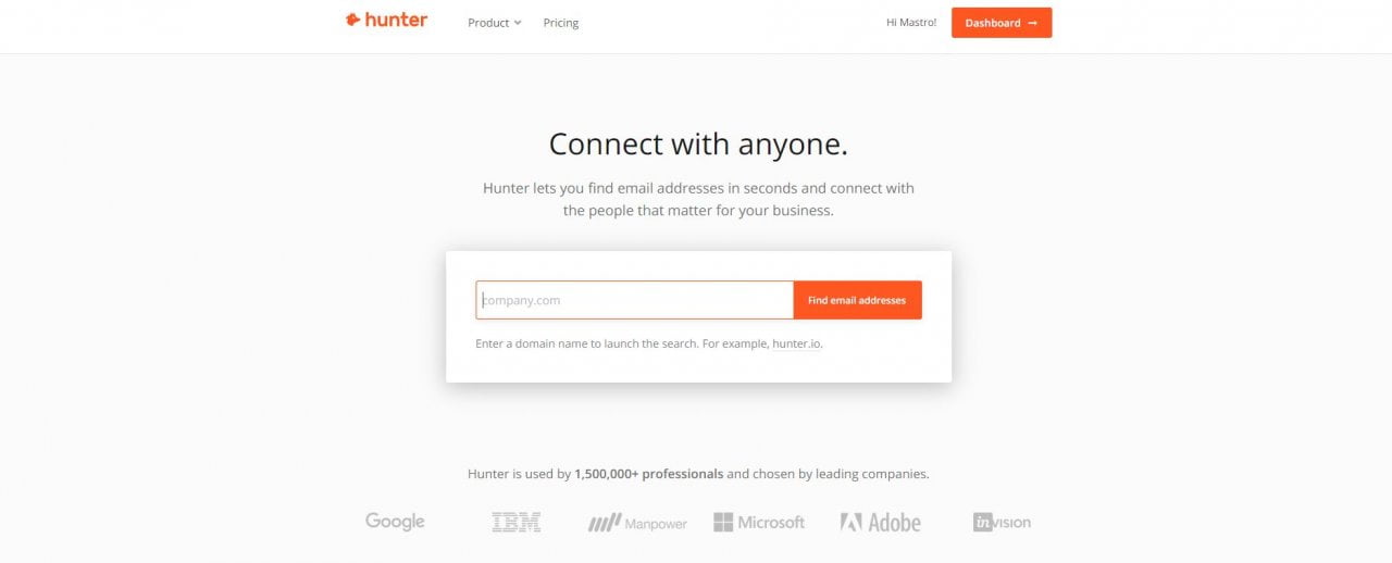 Hunter.io Review - Pricing, Features, Alternatives, and More