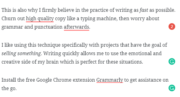 Grammarly example - Carmine Mastropierro
