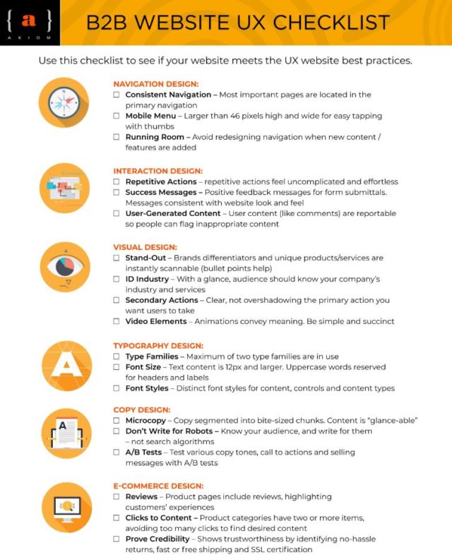 UX checklist - Carmine Mastropierro